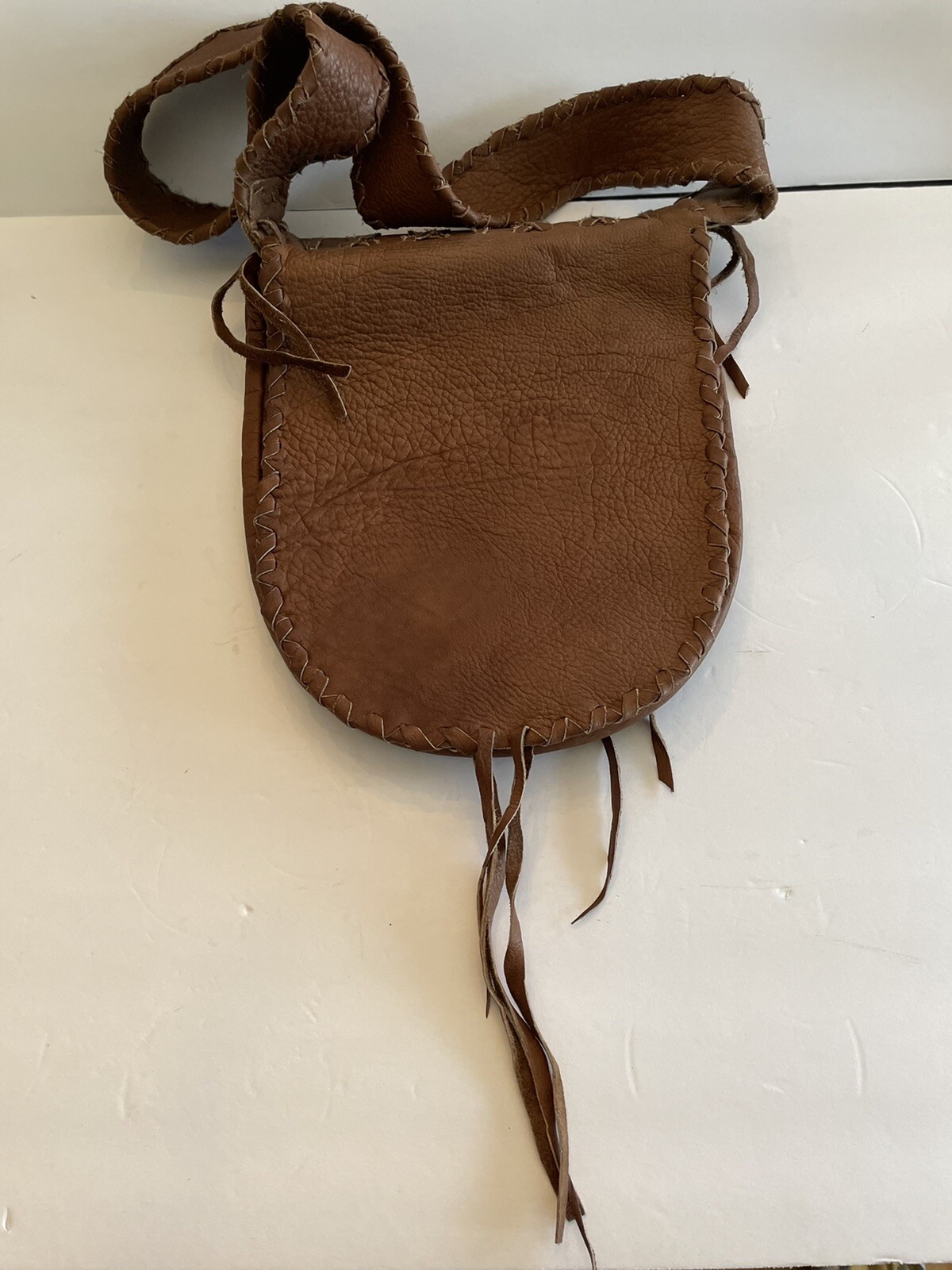 Hand Stitched Native American Indian? Purse Reversible Beading Leather ...