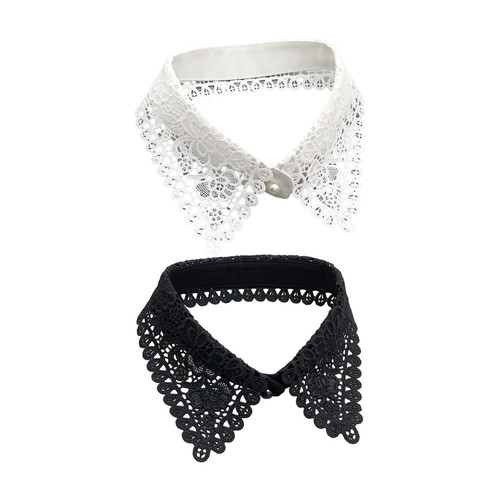 Faux col à revers détachable pour accessoires vestimentaires, chemisier ...