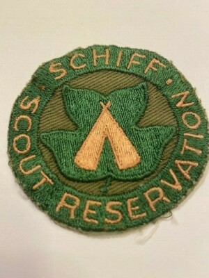 Schiff Scout Reservation - Vintage Camp Patch, Round, Twill, 1950's | eBay