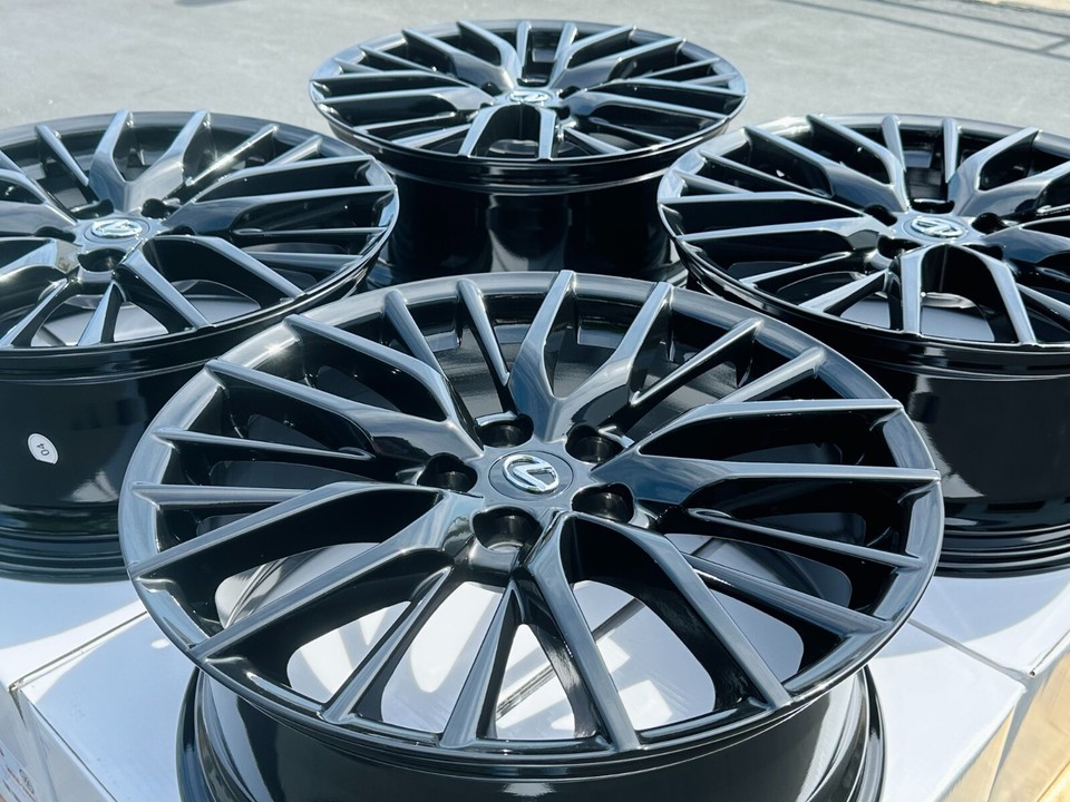 4 New 19" Wheels Black Rims 5x114.3 Lexus ES300 ES350 ES200 ES250 E300H ...
