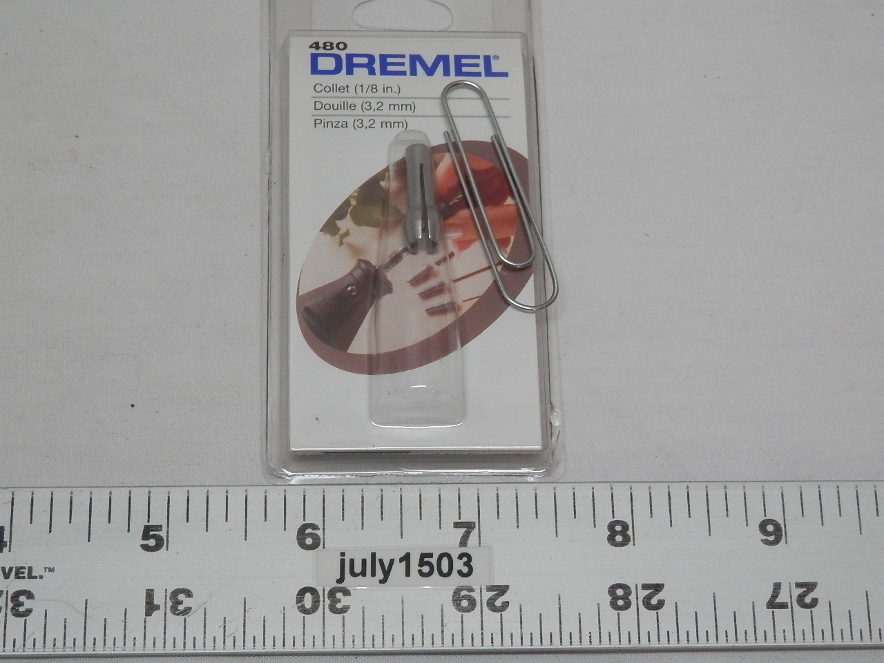 (1) NEW Genuine Dremel 480 Collet 1/8", Made in USA, Unopened Blister ...