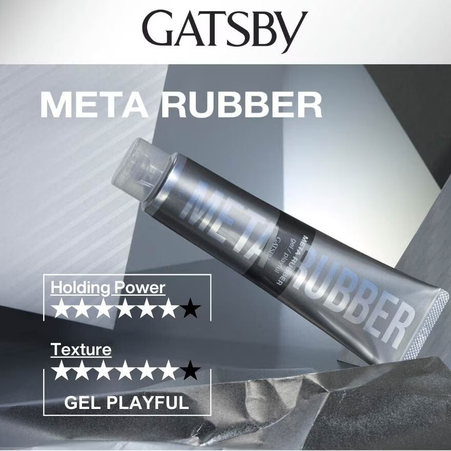 [GATSBY] Meta Rubber Playful FIRM HOLD Hair Styling Gel 140g JAPAN NEW ...