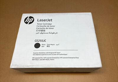 GENUINE HP 55X Toner Ink Cartridge Extra High Yield 14.5K Black CE255X ...