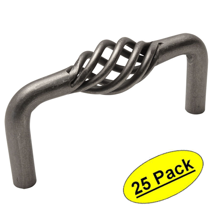 *25 Pack* Cosmas Cabinet Weathered Nickel Birdcage Handle Pulls #9992 ...