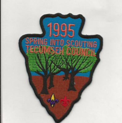 ARROWHEAD PATCH / TECUMSEH COUNCIL * Spring Into Scouting - Boy Scout BSA B4 | eBay
