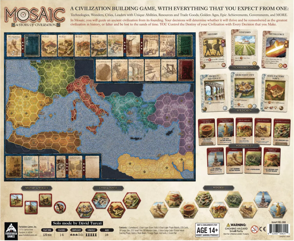 Mosaic: A Story of Civilization - Sphinx Edition (Forbidden Games) | eBay