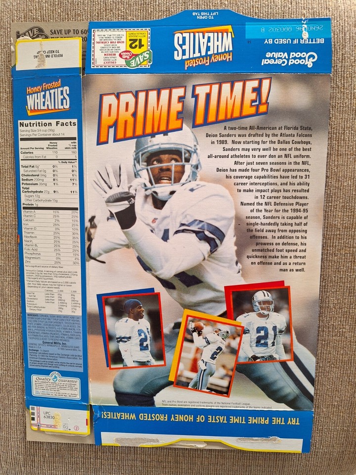 1994 NFL 75th Anniversary Collector's Edition Wheaties Box. Flat Box | eBay