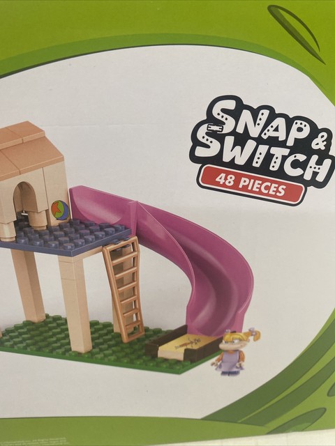RUGRATS REPTAR WAGON Nickelodeon Snap Switch Construction Set 35 pcs W ...
