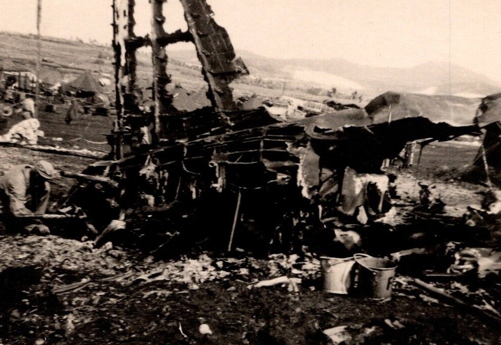 Vintage 1940's Photograph WW2 Burned out Building Looks Like it was ...