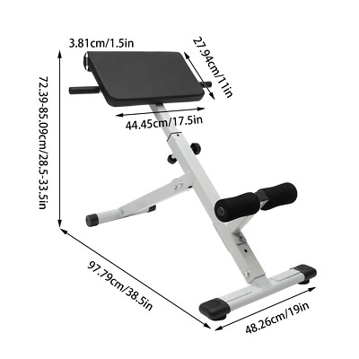 Adjustable Roman Chair Sit Up Bench – Multi-Function Home Gym Equipment ...