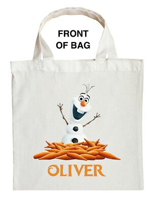Olaf Trick or Treat Bag, Personalized Olaf Halloween Bag, Custom Olaf ...