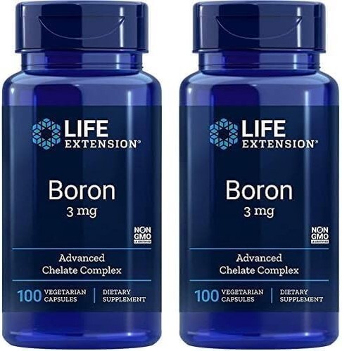 Life Extension Boron 3 Mg 100 Vegetarian Capsules (Pack of 2) | eBay