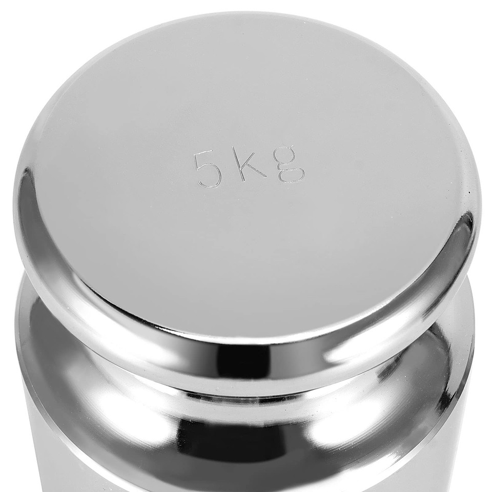 MUKLEI 5 KG Calibration Weight, 5000g Precision Class M1 Steel Scale ...