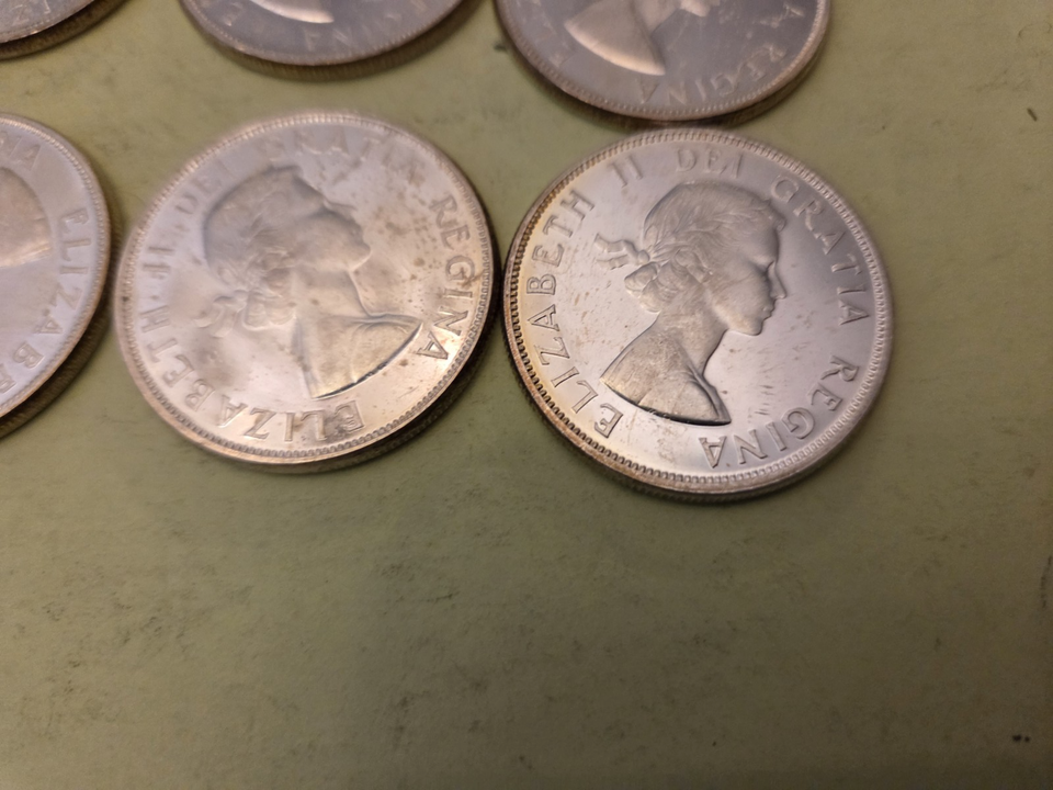 Canada Lot of (8) 1963 Canada Silver Dollars Nice | eBay