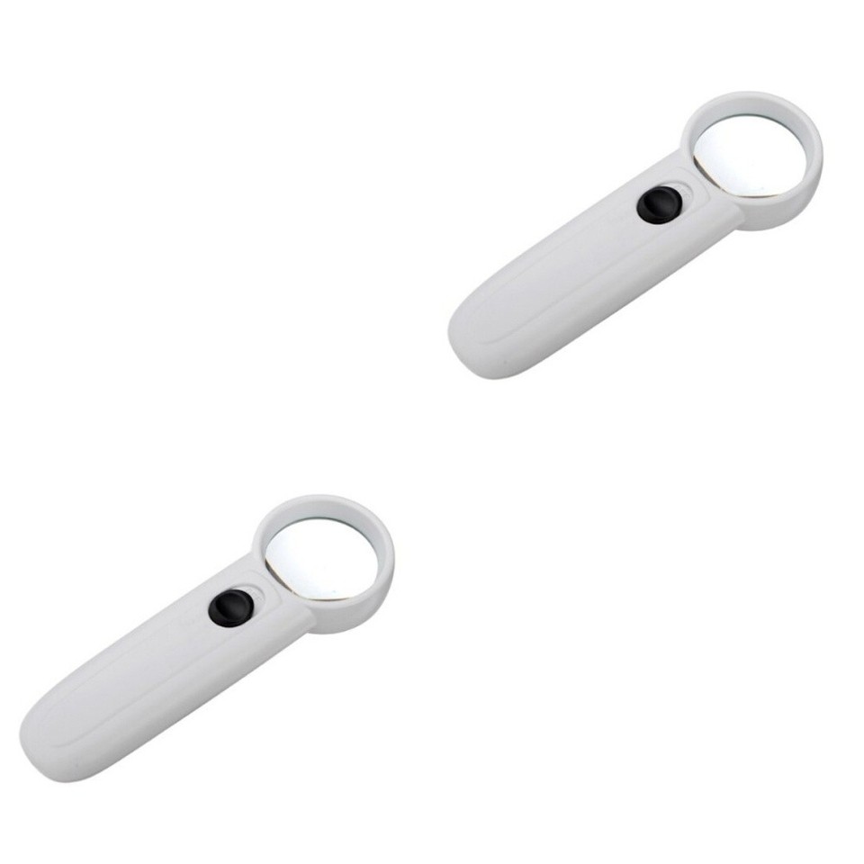 Set of 2 Handheld Magnifying Glass Jewelry Loop Magnifier Glasses | eBay