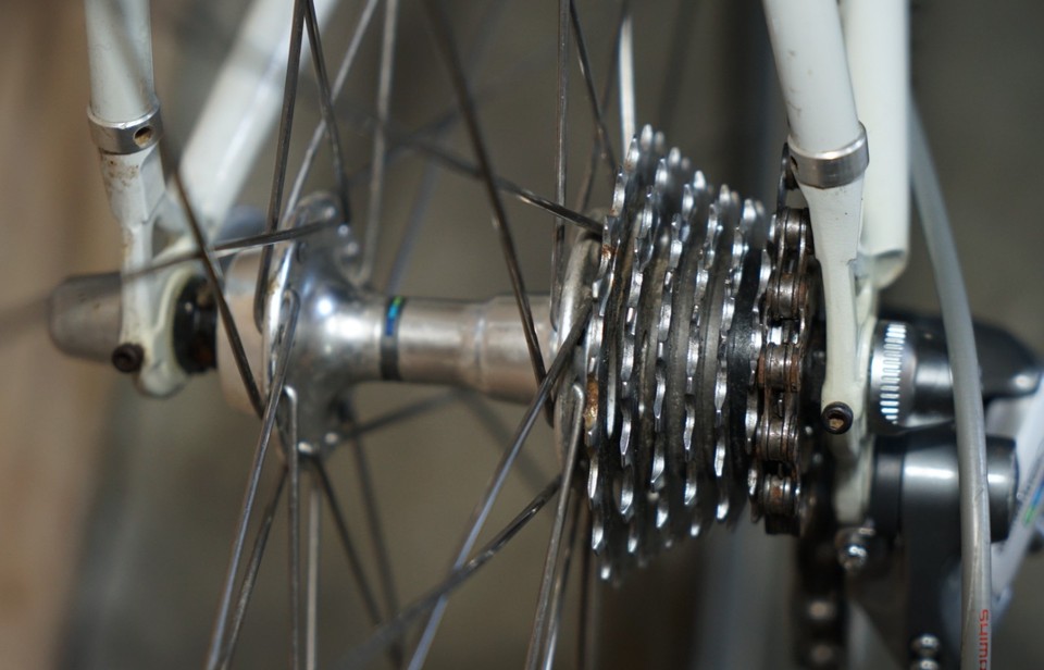 56CM RALEIGH CRONOS TITANIUM 325 DYNA-TECH ROAD RACING BIKE ULTEGRA 600 ...