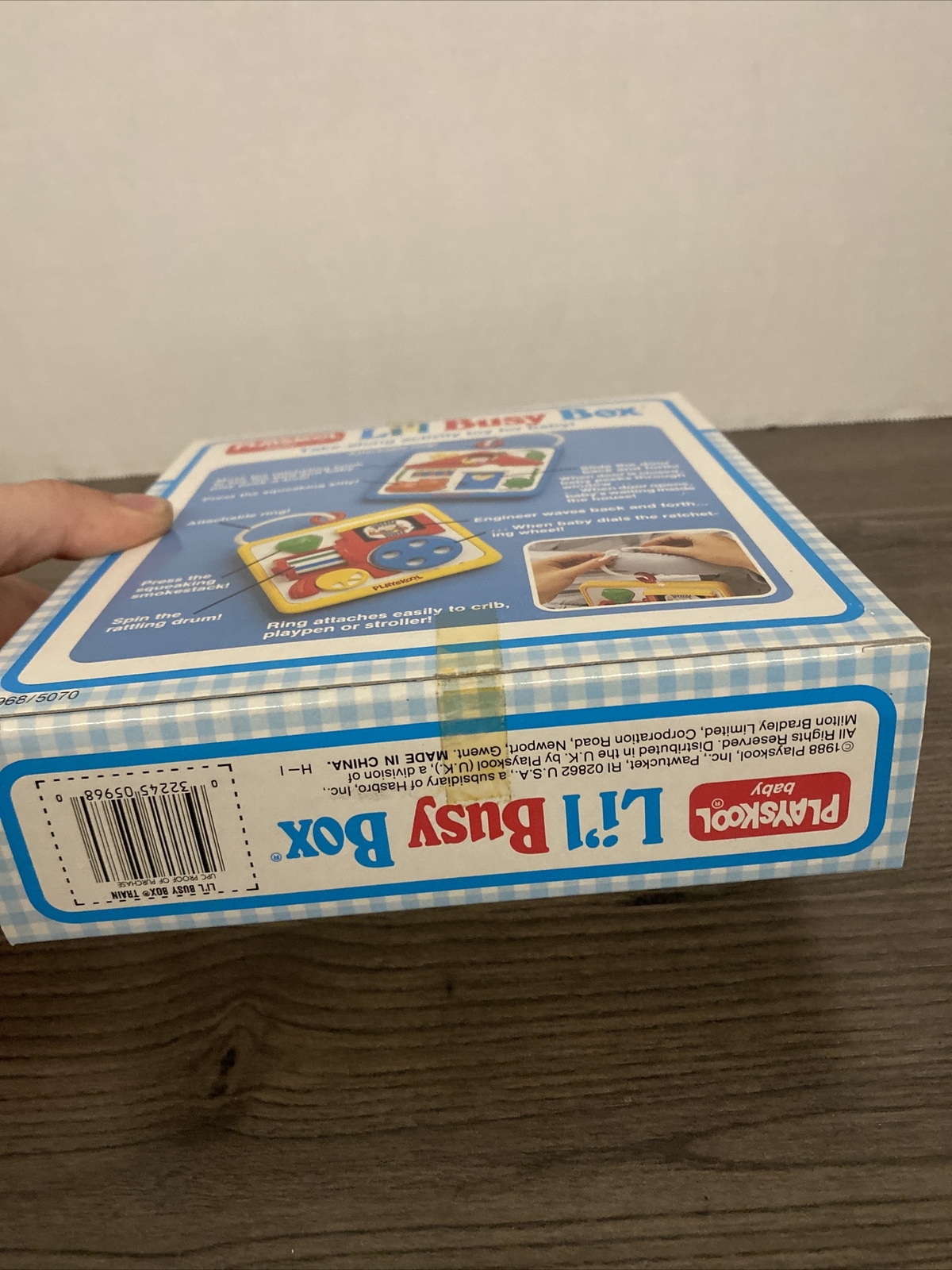 NOS Vintage Playskool 1988 Li'l Busy Box Baby Toy Sounds Activities 6 ...