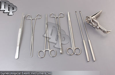Gynecological Exam Instrument Set Of 8 Surgical Obstetrical DS-1140 | eBay