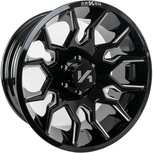 Arkon Off-Road Roosevelt 20x10 -25mm Black/Milled Wheels Rims Toyo ...