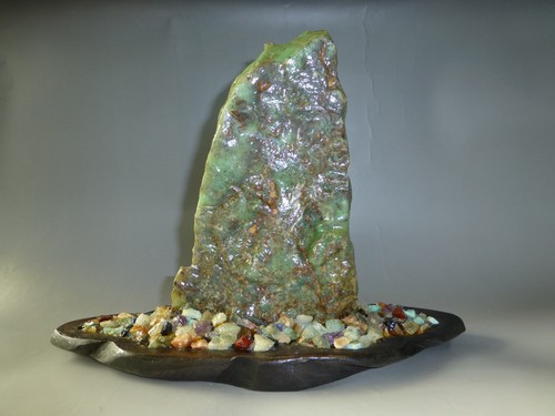 Natural Australian Green Jade Gemstone Rock Opaque Chrysoprase Rough ...