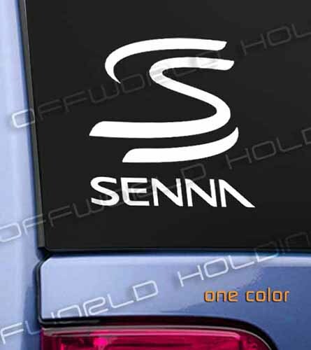 SENNA sticker NEW UPDATED LOGO F1 Formula 1 GP Grand Prix FIA Senninha ...