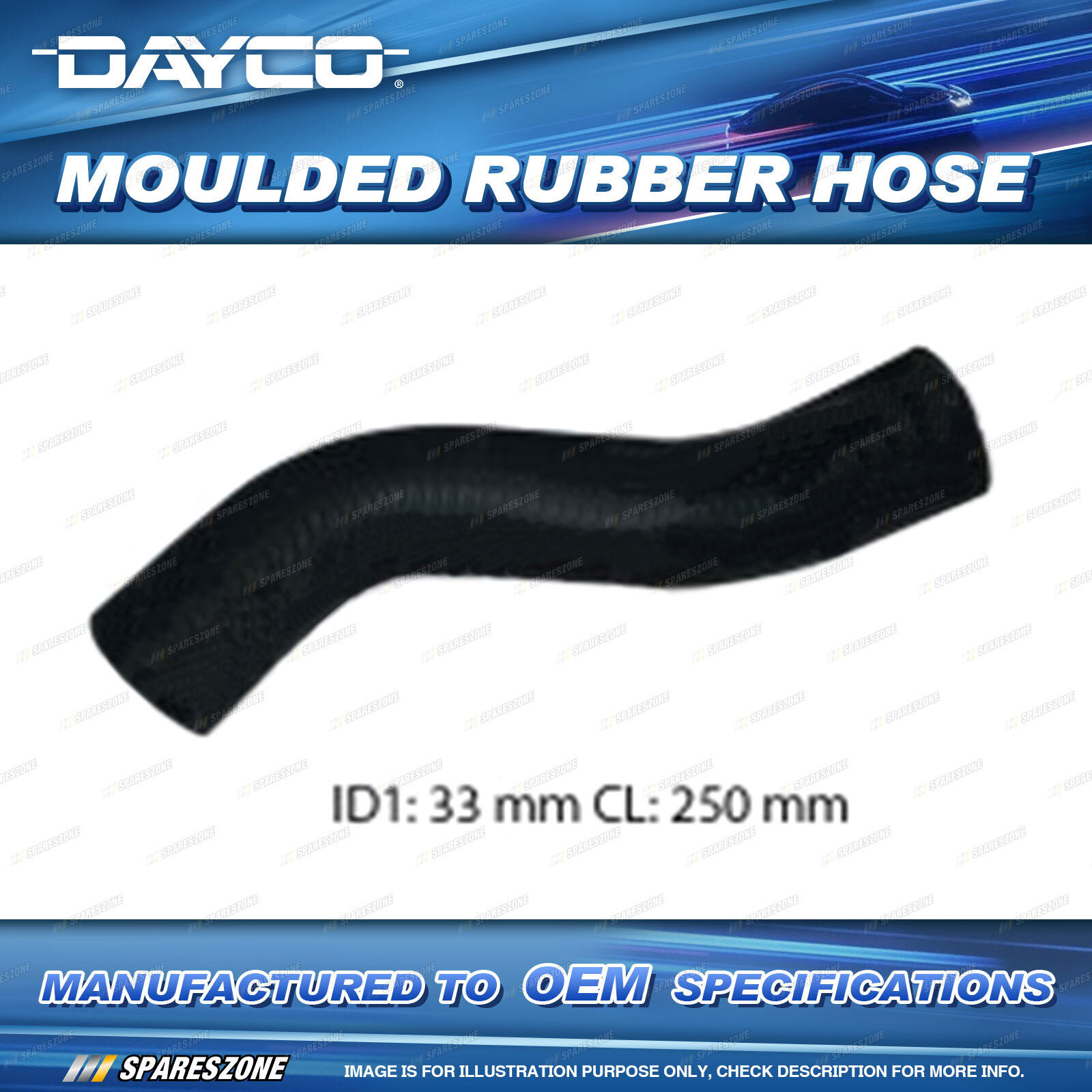 Dayco Upper Radiator Hose for Toyota Hiace RH11 RH16 RH20 1.6L 1972 ...