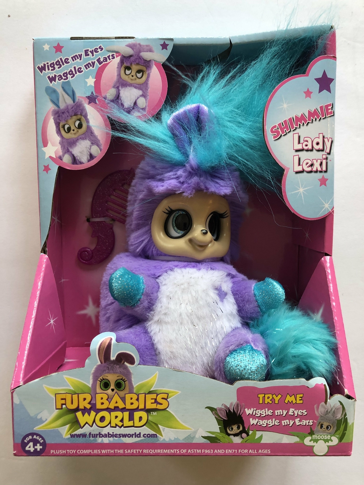 Moose Fur Babies World Shimmie Lady Lexi Wiggle Eyes Waggle Ears | eBay