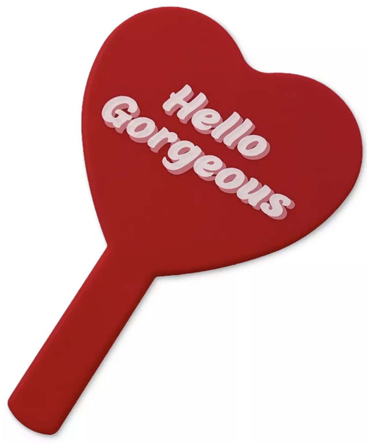 Heart-Shaped Travel Handheld Mirror Portable Personal Cosmetic Hand ...