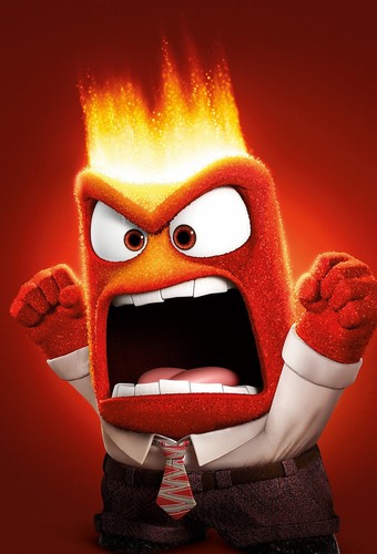 INSIDE OUT POSTER WALT DISNEY PIXAR ANIMAZIONE CARTONE ANIMATO RABBIA ...