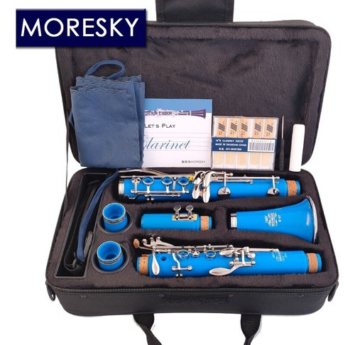 MORESKY Bb Clarinet 17 Keys Sib Klarnet Wathet Blue Clarinete E107 | eBay