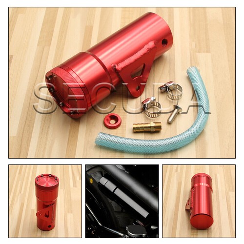 HQ Oil Catch Tank Aluminum Coolant Reservoir Can Red fit Ruckus Zoomer ...