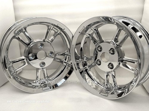 Harley Trike Freewheeler FLRT Chrome 2 Rear Wheels Rims 09-23 Exchange ...