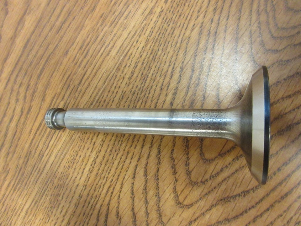 LYCOMING EXHAUST VALVE p/n 76081 s/s LW-19001 s/s 17B23936 USABLE TOP ...