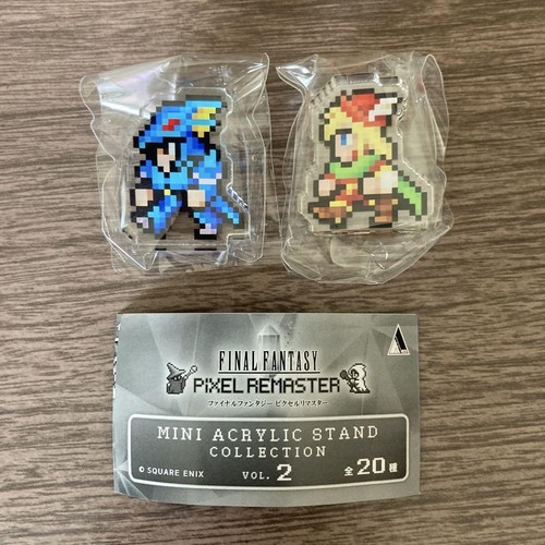 Final Fantasy Pixel Remaster Acrylic Stand Set FF4 Cain Gilbert 2 tipi ...