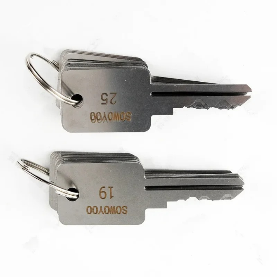 48 In 1 Locksmith Tools Lock Keys Set for Bull Head Lock for S Groove ...
