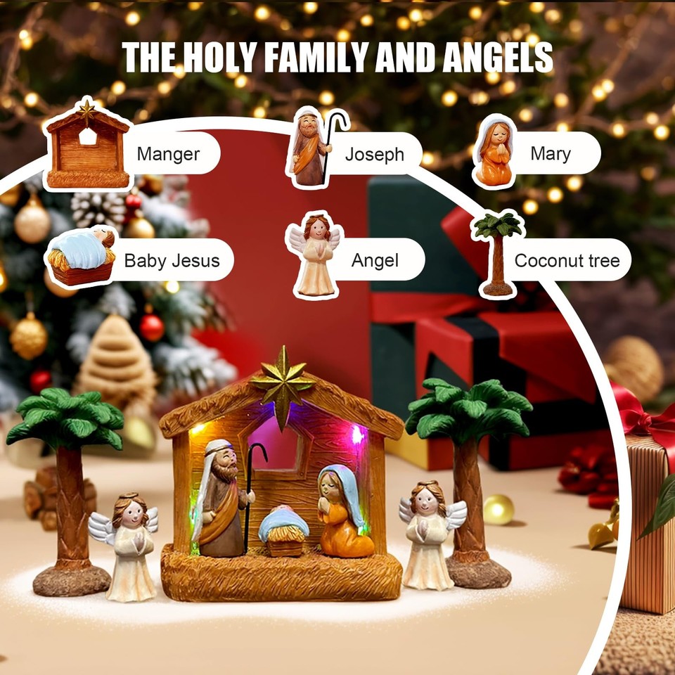 Nativity Advent Calendar 2025 – 24 Days Christmas Nativity Scene Set ...