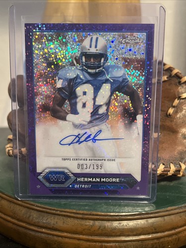 2023 Topps Composite - Topps Chrome Auto Purple Speckle - Herman Moore ...