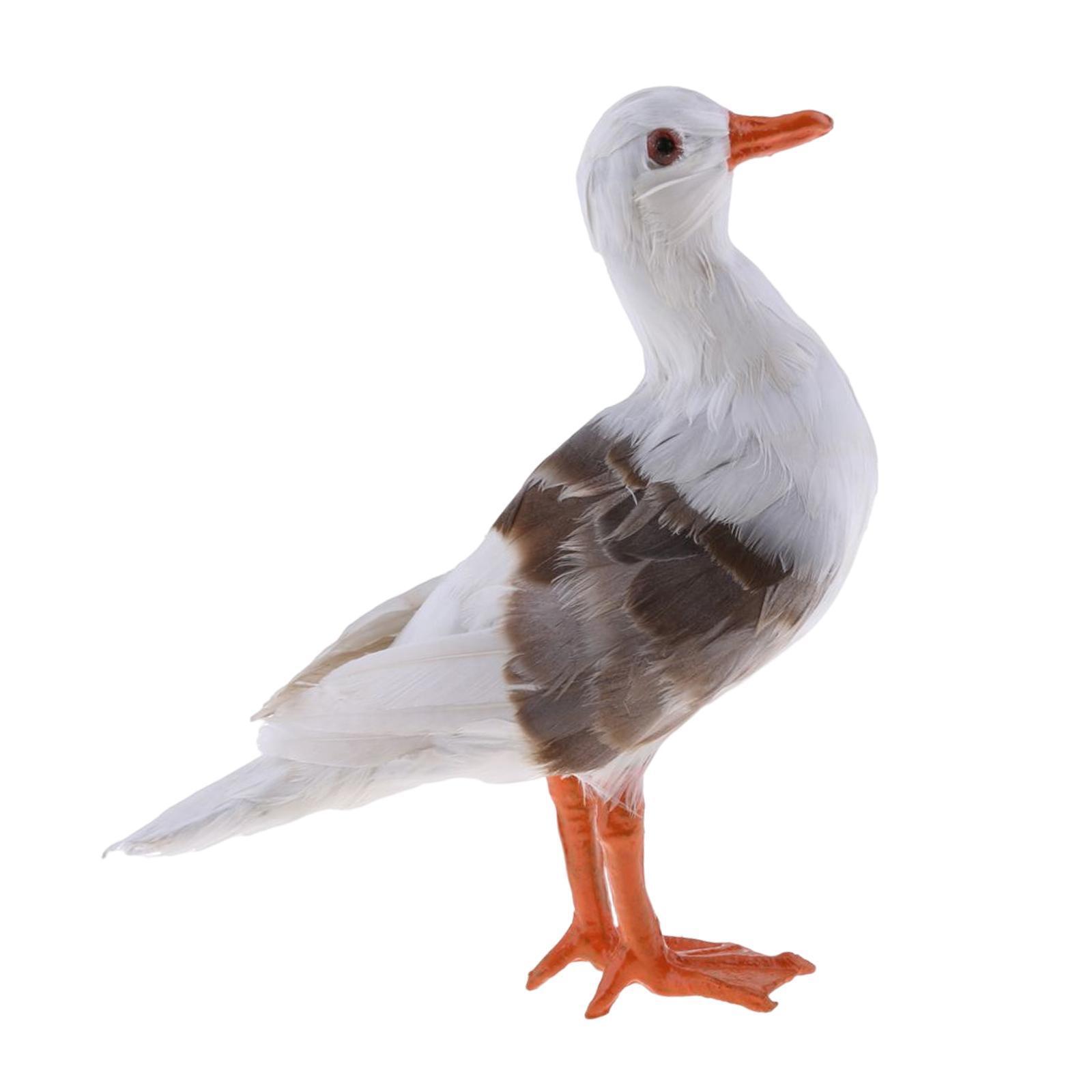 Simulated Seagull Artificial Bird Vivid Garden Home Decor Props ...