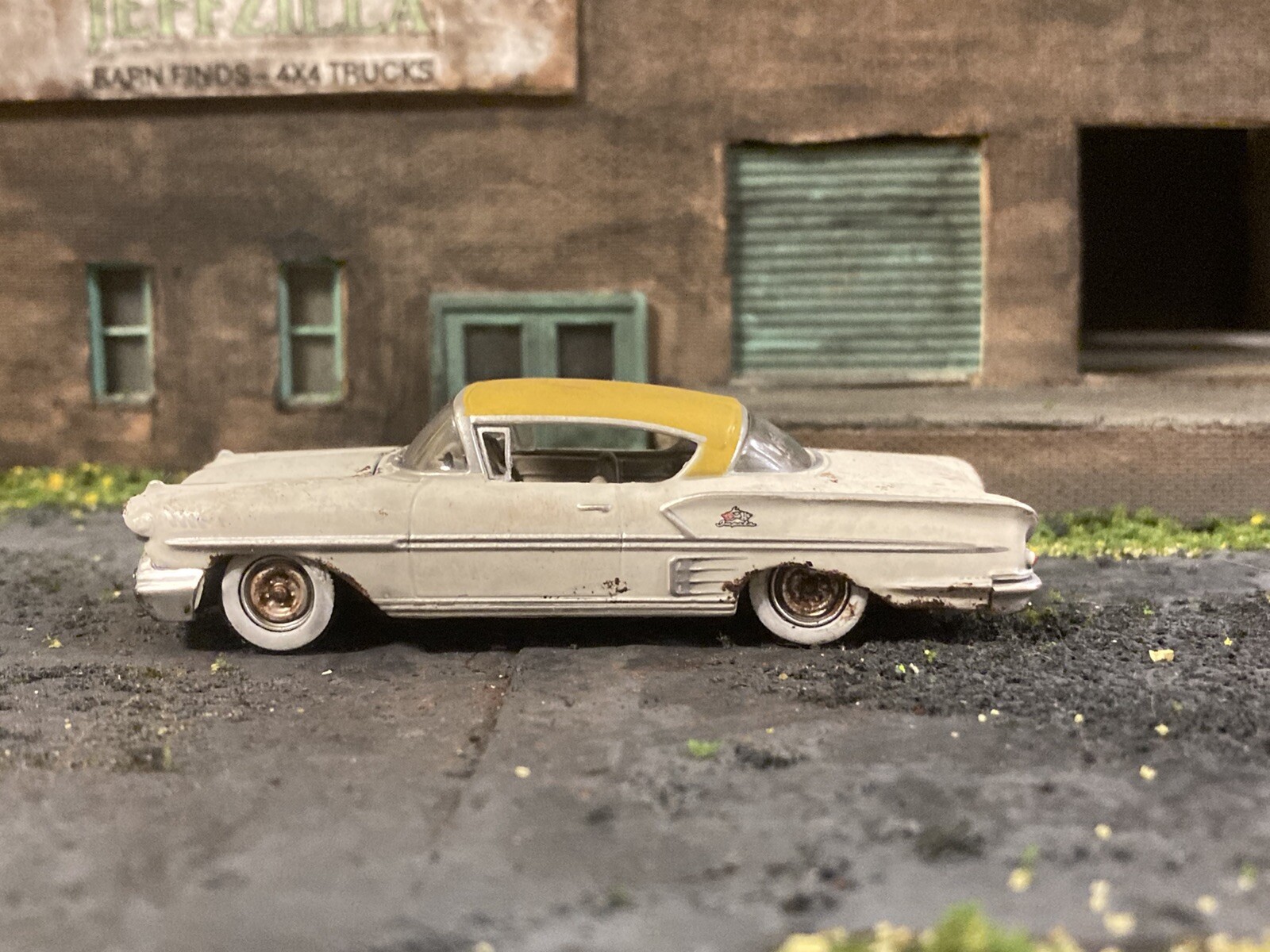1958 Chevy Impala Rusty Weathered Custom 1/64 Diecast Project Car Barn ...