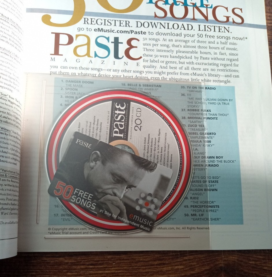 PASTE Magazine 2005 - 2006 Set of 5 | eBay