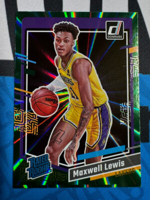 2023-24 Donruss Maxwell Lewis Rookie Card RC #235 Green Laser Parallel ...