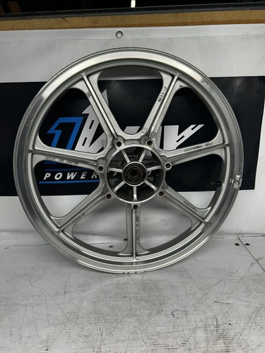 OEM KAWASAKI VULCAN 750 VN750 FRONT WHEEL RIM SILVER STRAIGHT W/ AXLE ...