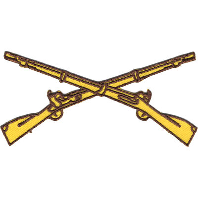 Army Infantry Crossed Rifles Patch | eBay UK
