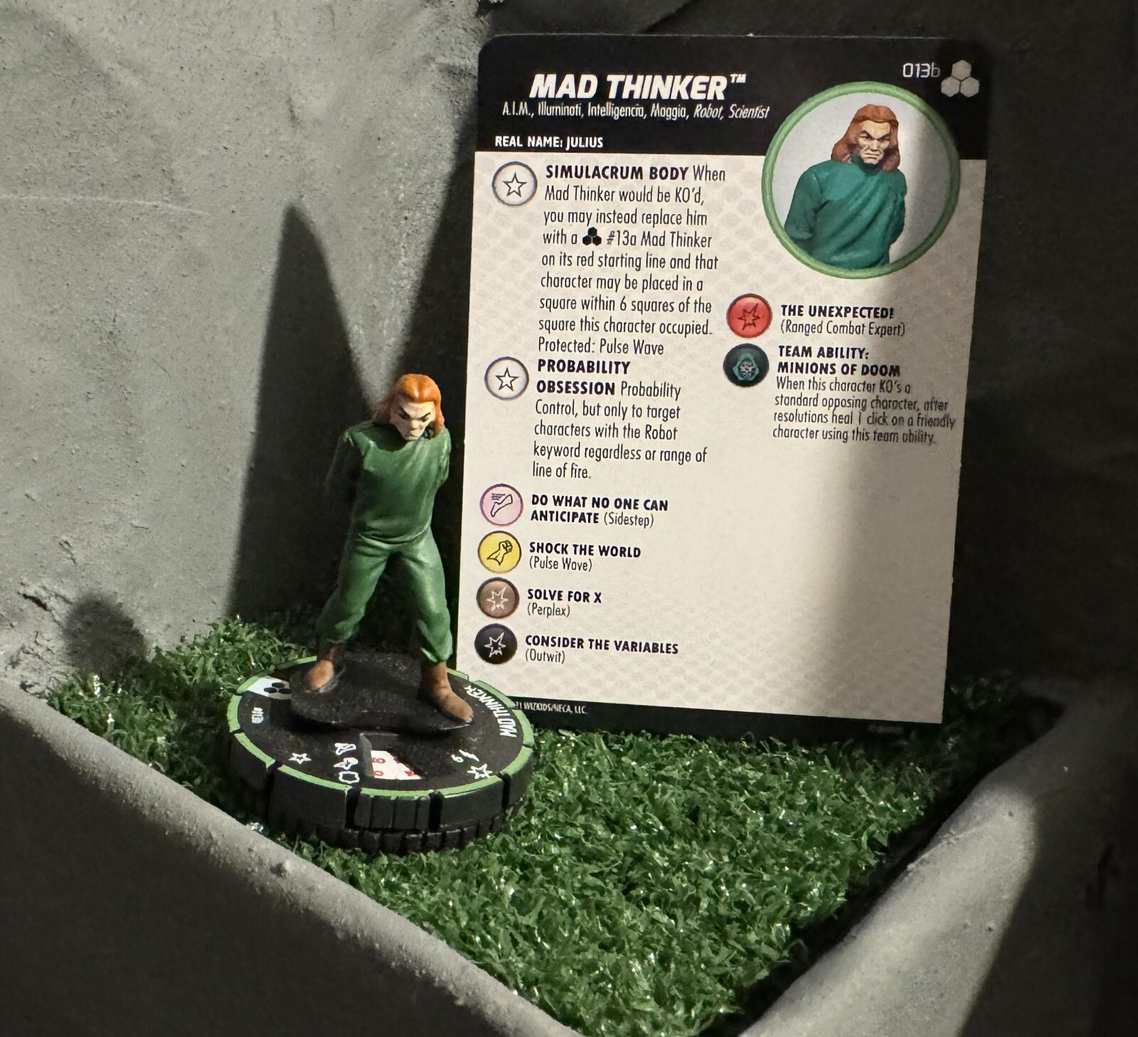 Marvel Heroclix Mad Thinker #013b w/ Card Fantastic Four Future ...