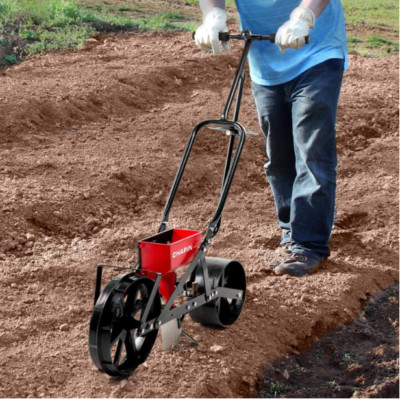 Garden Seeder Row Maker Planter Easy Push Tool 6 Seed Plate Gardening ...