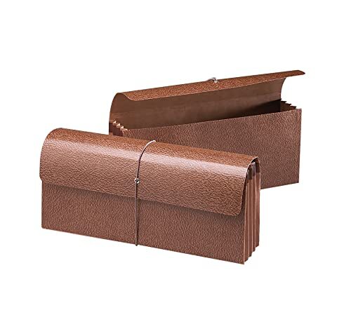 Classic Expanding File Wallet with Flap and Cord Closure, 3-1/2 ...