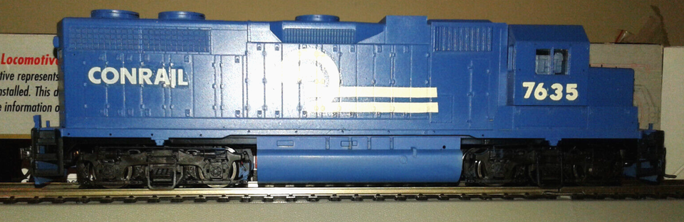 HO SCALE ATLAS MASTER DCC UNDECORATED CUSTOM PAINTED CONRAIL GP38 #7635 ...