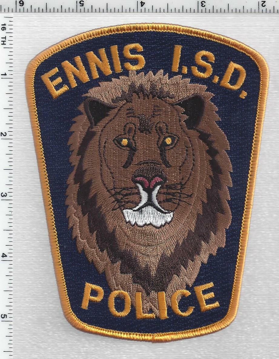 Ennis Independent School District Police (Texas) 1st Issue Shoulder ...