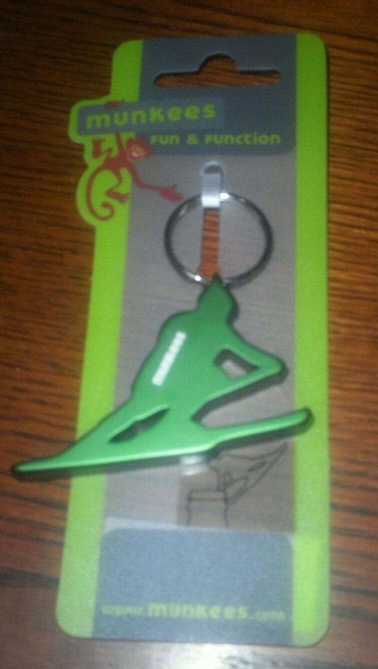 Munkees Carabiner Key Chain Function Camping Bottle Opener Downhill ...