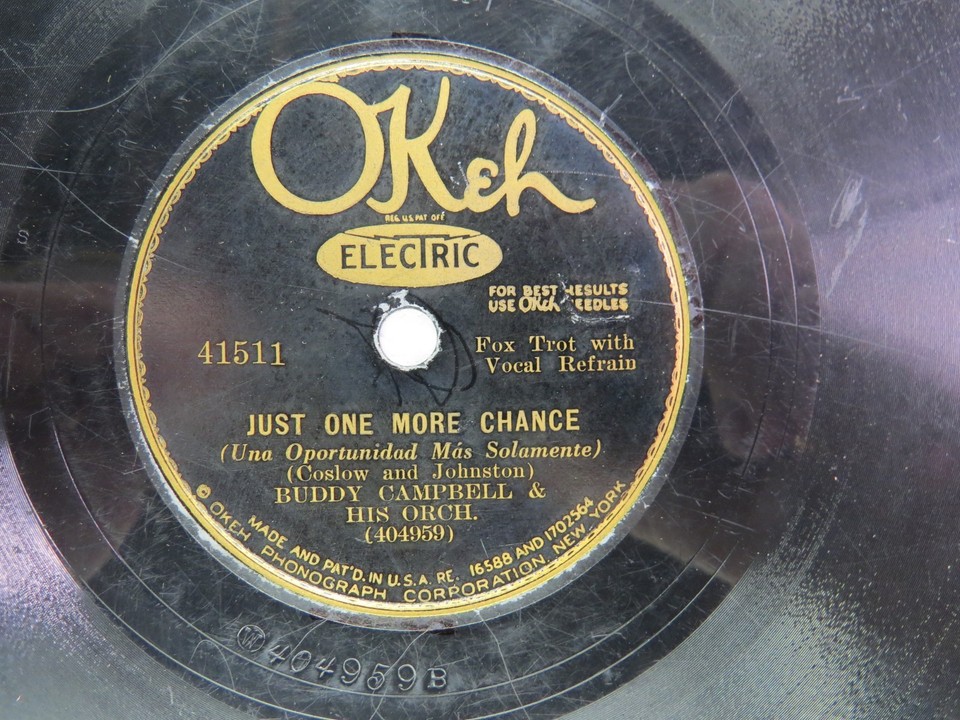 Buddy Campbell & Orch. - OKEH 41511 - My Sweet Tooth Says I Wanna | eBay